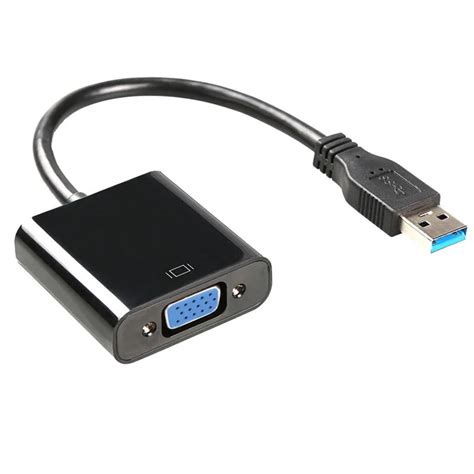 2pcs USB3 0 To Vga HD Computer Adapter Cable USB 3 0 TO VGA 1080P Drive In Computer Cables