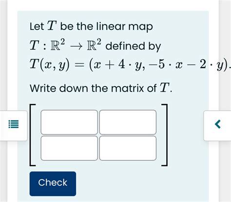 Solved Let T Be The Linear MapT R R Defined Chegg Com