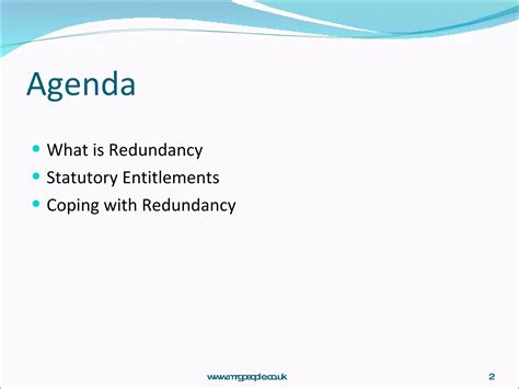 Coping With Redundancy May 2009 Ppt