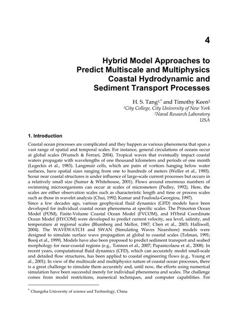 Pdf Hybrid Model Approaches To Predict Multiscale And Multiphysics Coastal Hydrodynamic And