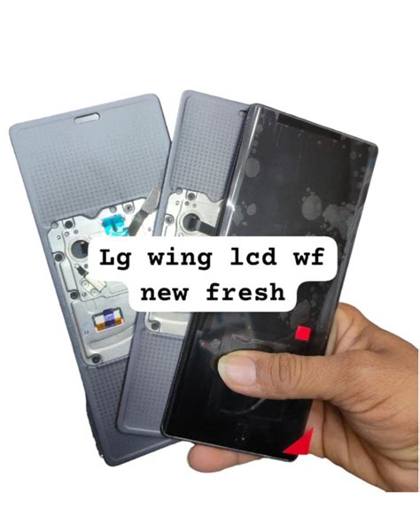 Lcd With Touch Screen For Lg Wing Black Display Glass Combo Folder