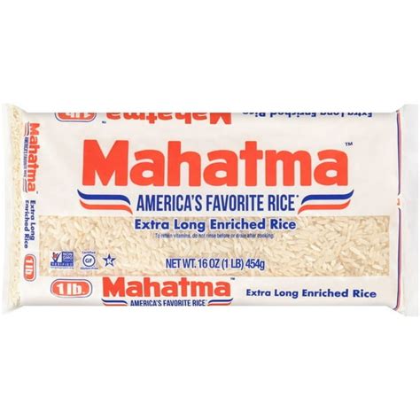 Mahatma Enriched White Rice Extra Long Grain Rice 1 Lb Bag