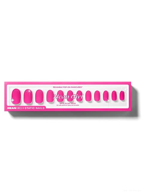 Multi Award Winning Reusable Pop On Manicures® In Delicate Pink Short Almond Static Nails