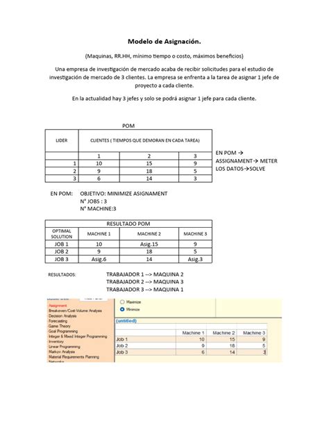 Modelo De Asignación Pdf