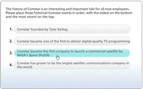 Sequence Drag And Drop E Learning Development Assessment Design