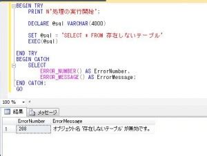 例外処理エラー処理SQL Server編 DB SQL 技術ブログ 例外処理エラー処理SQL Server編 DB SQL 技術ブログ