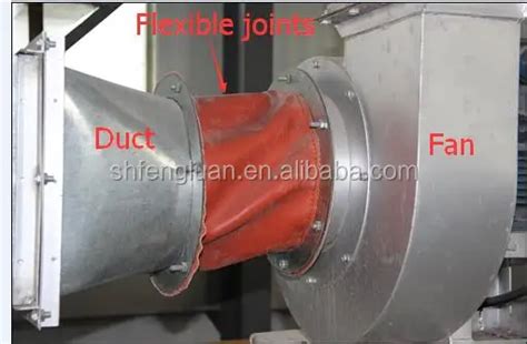 Hvac System Flexible Canvas Duct Connector For Fireproof And Airproof