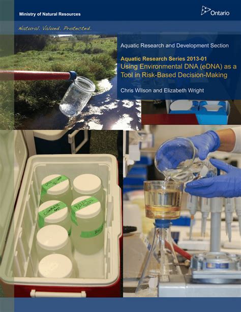 Pdf Using Environmental Dna Edna As A Tool In Risk Based Decision Making