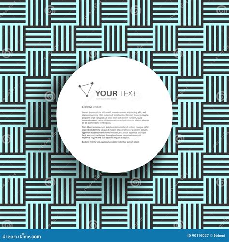 Text Box Design With Line Pattern Background Cartoon Vector CartoonDealer Com