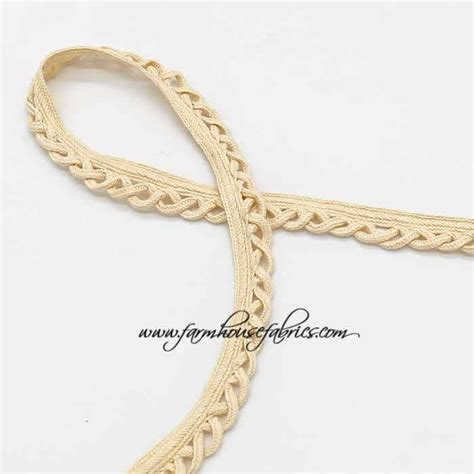 716 Wide 100 Cotton Loop Trim 3 Yards Natural
