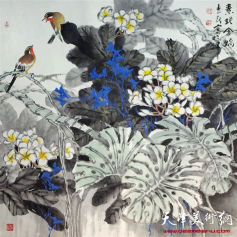 著名画家王惠民花鸟作品画的越大越难组织 天穆文体 天穆网