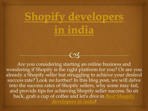 Ppt Best Shopify Developers In India Powerpoint Presentation Free