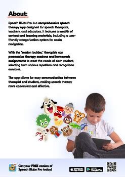 Speech Blubs Pro Free Speech Therapy App By Speech Blubs Tpt