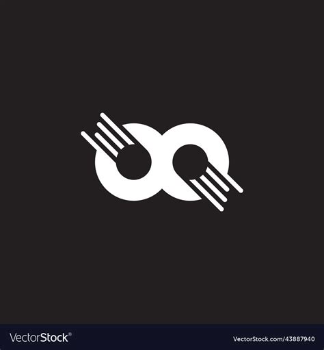 Circles Linked Movement Object Logo Royalty Free Vector