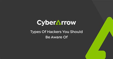 Types Of Hackers You Should Be Aware Of CyberArrow