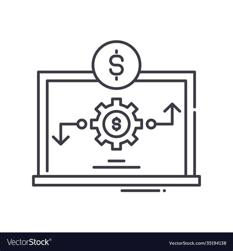 Optimization Method Icon Linear Isolated Vector Image