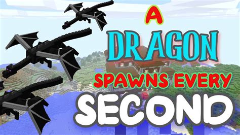 Every Second Another Ender Dragon Spawns Youtube