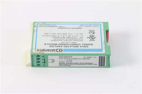 Dataforth Dsca33 07a Isolated Ac Input Module Ntc Tech