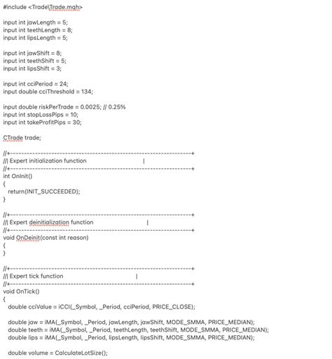 expert advisor modification an order to develop the technical indicator at munity