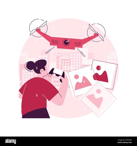 Aerial Photography Abstract Concept Vector Illustration Aerial Commercial Photography Air