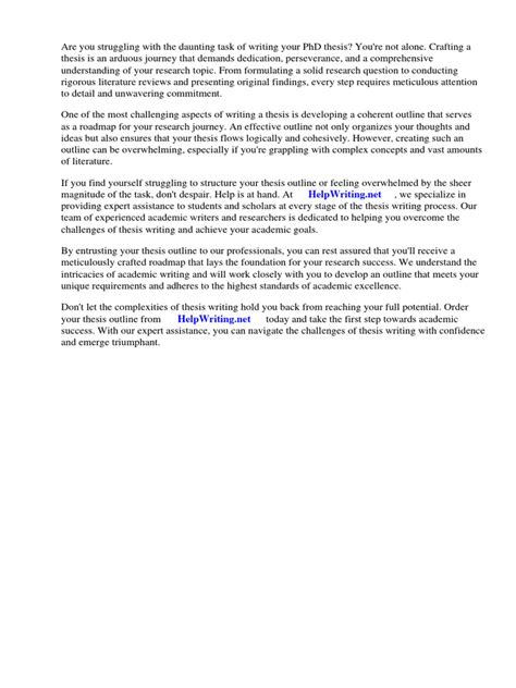 Example Phd Thesis Outline Pdf