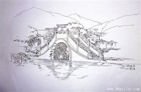 儿童简笔画古建筑 中古建筑儿童简笔画 简单建筑速写 文秘苑图库