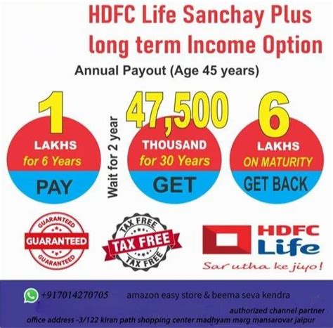 Hdfc Life Pension Plan At ₹ 50000year In Jaipur Id 2851577935330