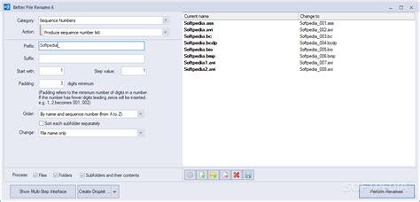 Better File Rename Download Softpedia