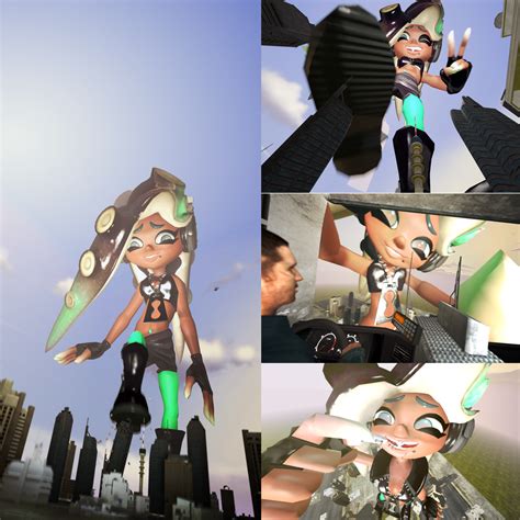Giantess Marinas Splatfest Crush Or Vore [comm] By Dochamps On