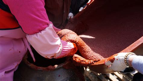 승보종찰 송광사 1 크레인 등장 커다란 고무대야를 계단 위로 들어 옮기고