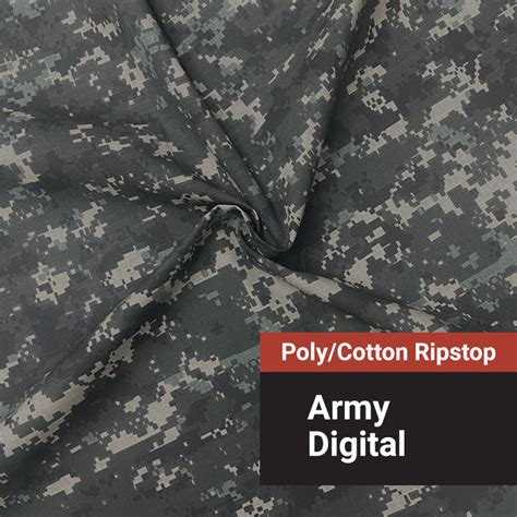 Polycotton Ripstop Army Digital 65 Camo Fabric Depot