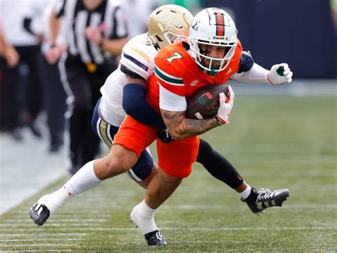 Xavier Restrepo Miami Hurricanes Receiver In Photos