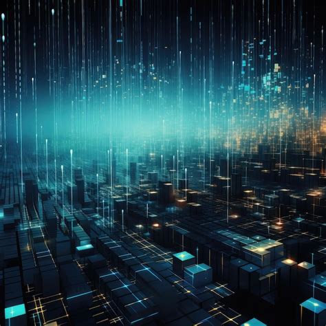 Abstract Data Flow Futuristic And Technology Driven Pattern Premium