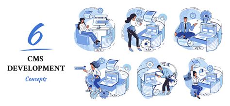 디지털 콘텐츠 관리 시스템의 개념 Cms 개발 소프트웨어 은유 프로그램 개발 서비스 기술 Brand Name Smart Phone에 대한 스톡 벡터 아트 및 기타 이미지