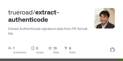 Github Trueroadextract Authenticode Extract Authenticode Signature Data From Pe Format File
