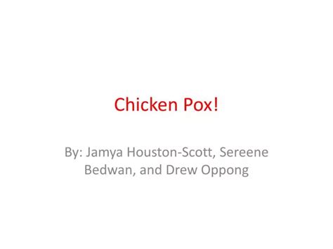 Ppt Chicken Pox Powerpoint Presentation Free Download Id6693605