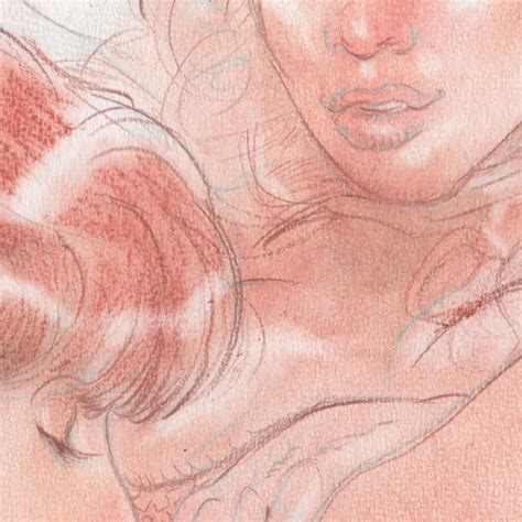 Pin Up Dessin Original Erotic Drawing Zeichnung Nude Nu Art