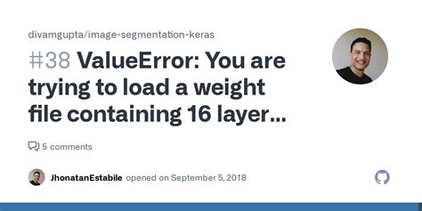 ValueError You Are Trying To Load A Weight File Containing 16 Layers