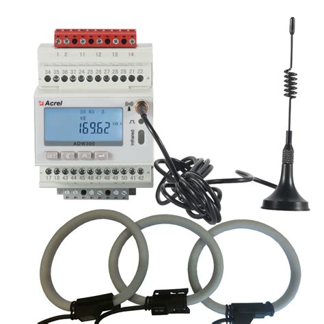 3 Phase Energy Meter With Rogowski Coil Current Transducer Adw300 China 3 Phase Energy Meter