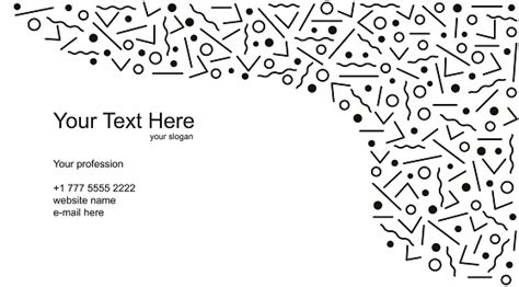 레트로 스타일에서 흑백 명함 템플릿 인쇄에 대 한 추상적인 디자인입니다 현대 평면 벡터 일러스트 배경 데이터의 사용 검은색에 대한 스톡 벡터 아트 및 기타 이미지 Istock