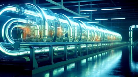 Premium Ai Image Futuristic Hydrogen Pipeline Illustrating The Transformation Of The Energy