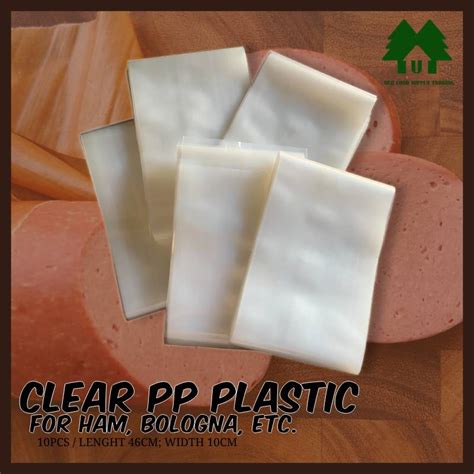 Clear Pp Plastic Bag Plastic Casing For Skinless Longganisa And Ham Pp Plastic Ham Shrink Bag