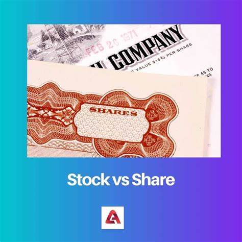 What Is The Difference Between Stock And Shares At Nancy Spradlin Blog