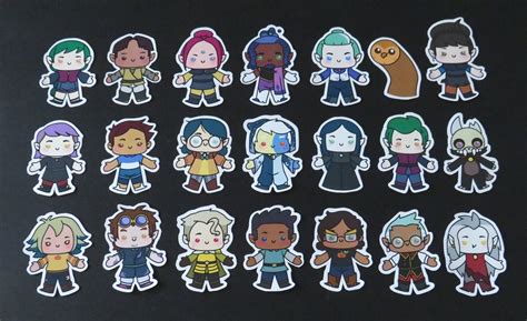 Chibi Stickers The Owl House Pin Luz Amity Eda King Hooty Hunter Willow