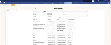 uninstall — glpi plugins documentation