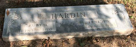 Ruby Elva Hardin 1913 1970 Find A Grave Memorial