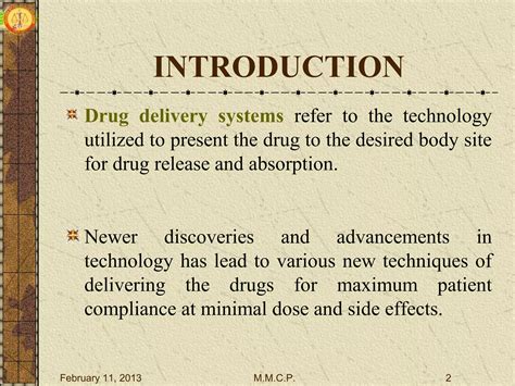 Sustained Release Dosage Form Ppt