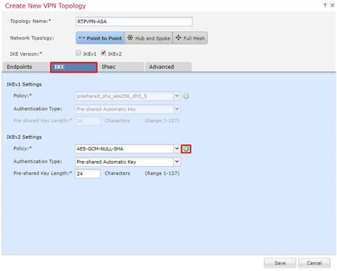 Configure Site To Site VPN On FTD Managed By FMC Cisco