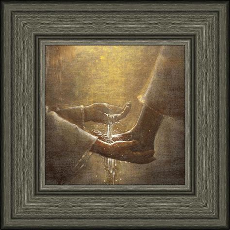 6 X 6 Christ The Servant By Yongsung Kim With Greywood Frame