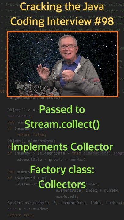 What Is A Collector Cracking The Java Coding Interview Youtube
